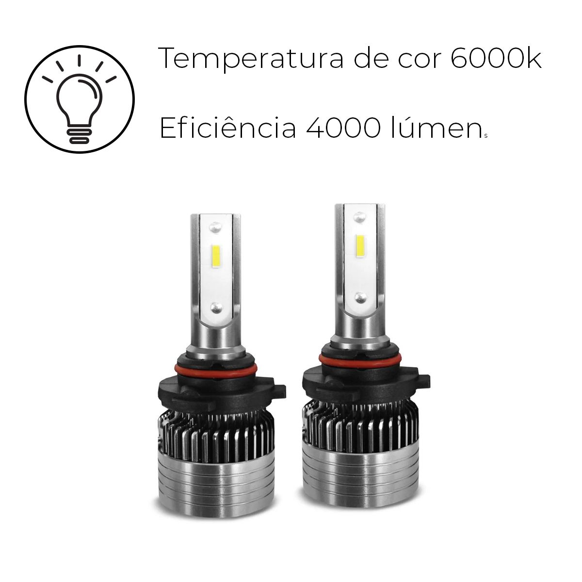 Lâmpadas Ultra Slim Encaixe HB3/H9012/H16 Jr8 Cc-lot Led Possui Canbus ...