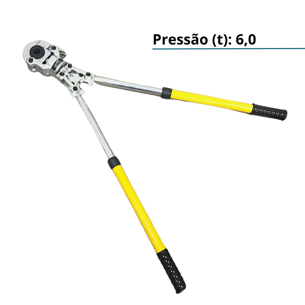 Alicate De Prensar Tubo Pex e Conexões Profissional Com 4 Matrizes 16 a ...