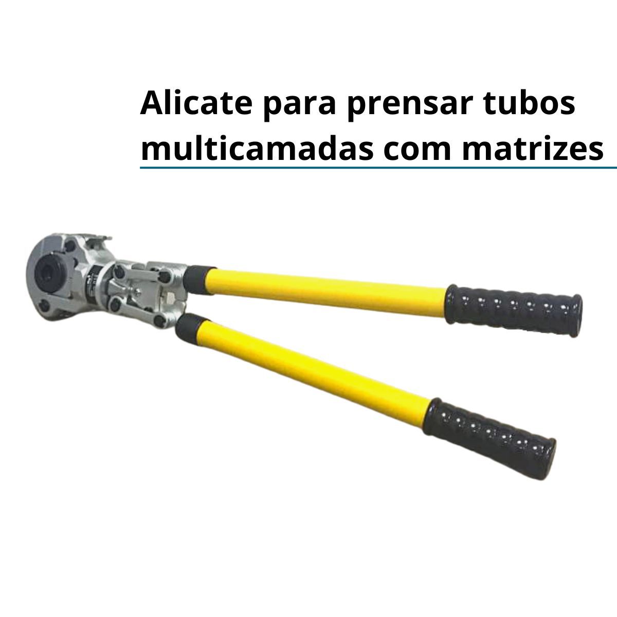 Alicate De Prensar Tubo Pex e Conexões Profissional Com 4 Matrizes 16 a ...