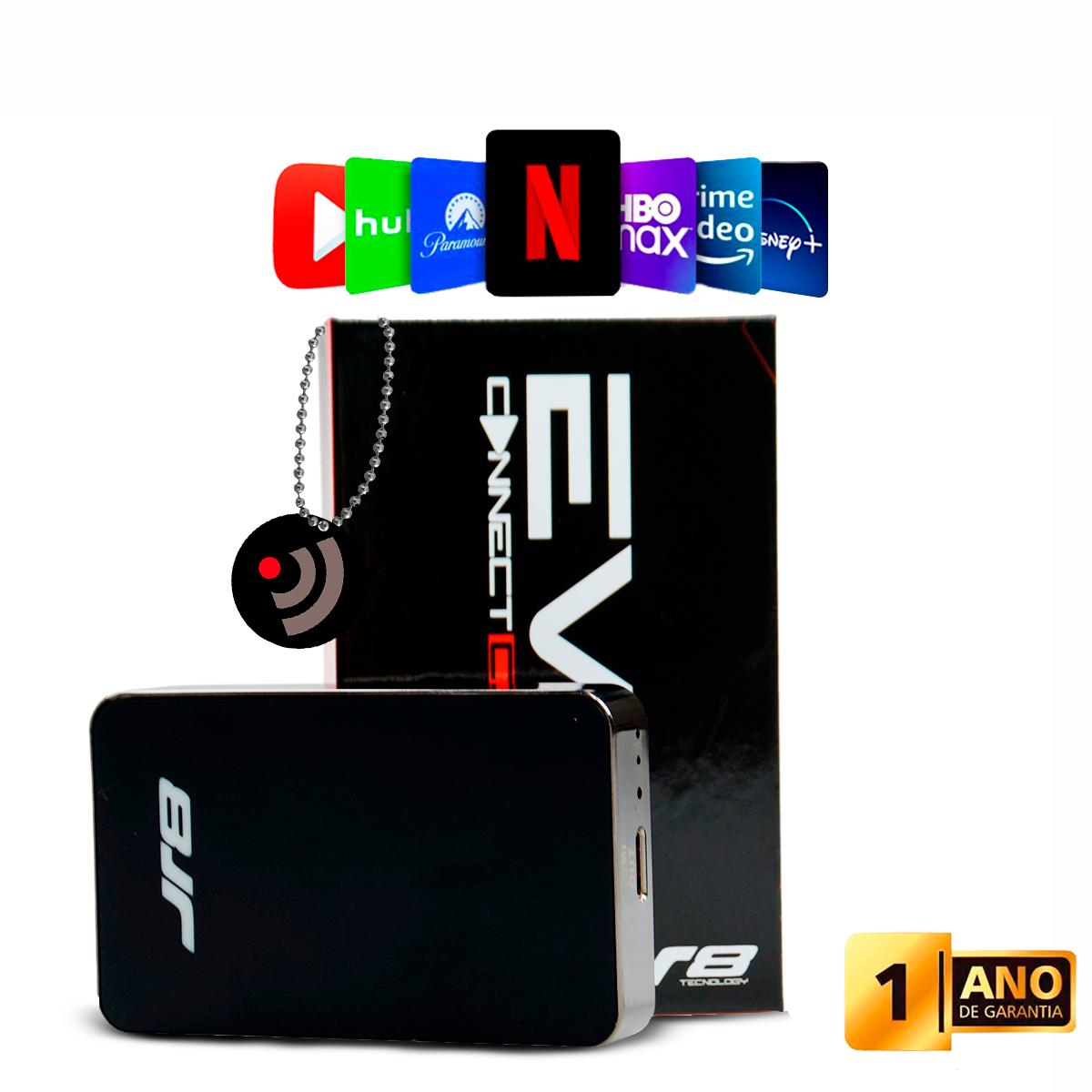 Streaming Box EVO Connect 64GB De Memória 4GB Ram Carplay Android Ios - Auto Equip