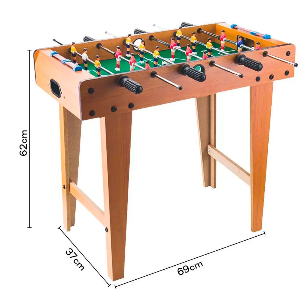Mesa Pebolim Totó Fla-Flu Pacau 18 Jogadores Material MDF 2 Bolinhas ...