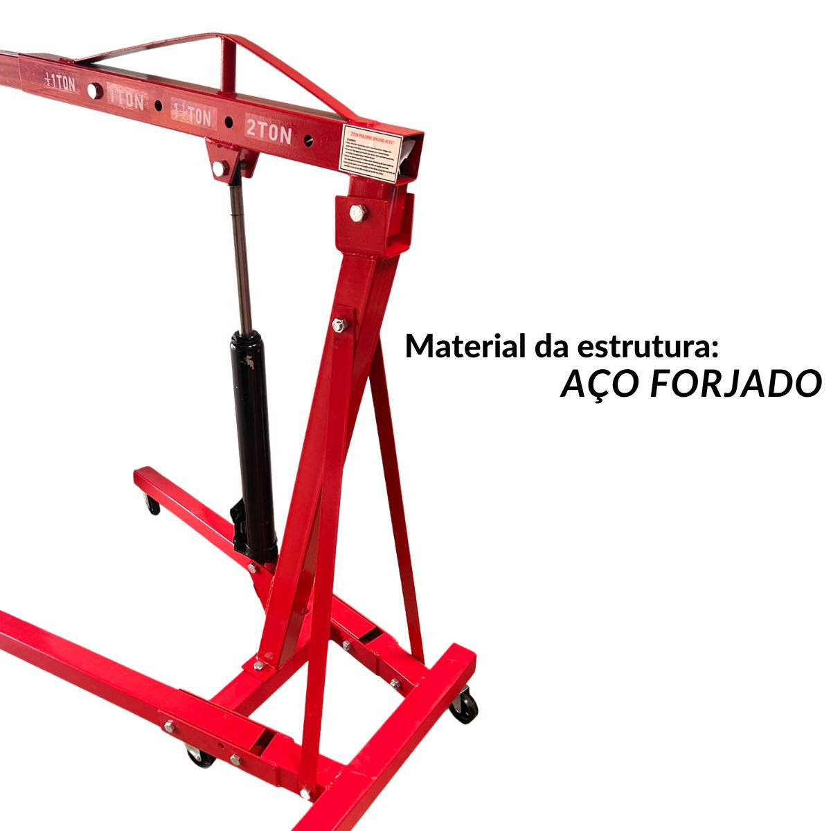 Guincho Hidráulico Girafa 2 Toneladas Vermelho Ideal para Mecânica ...