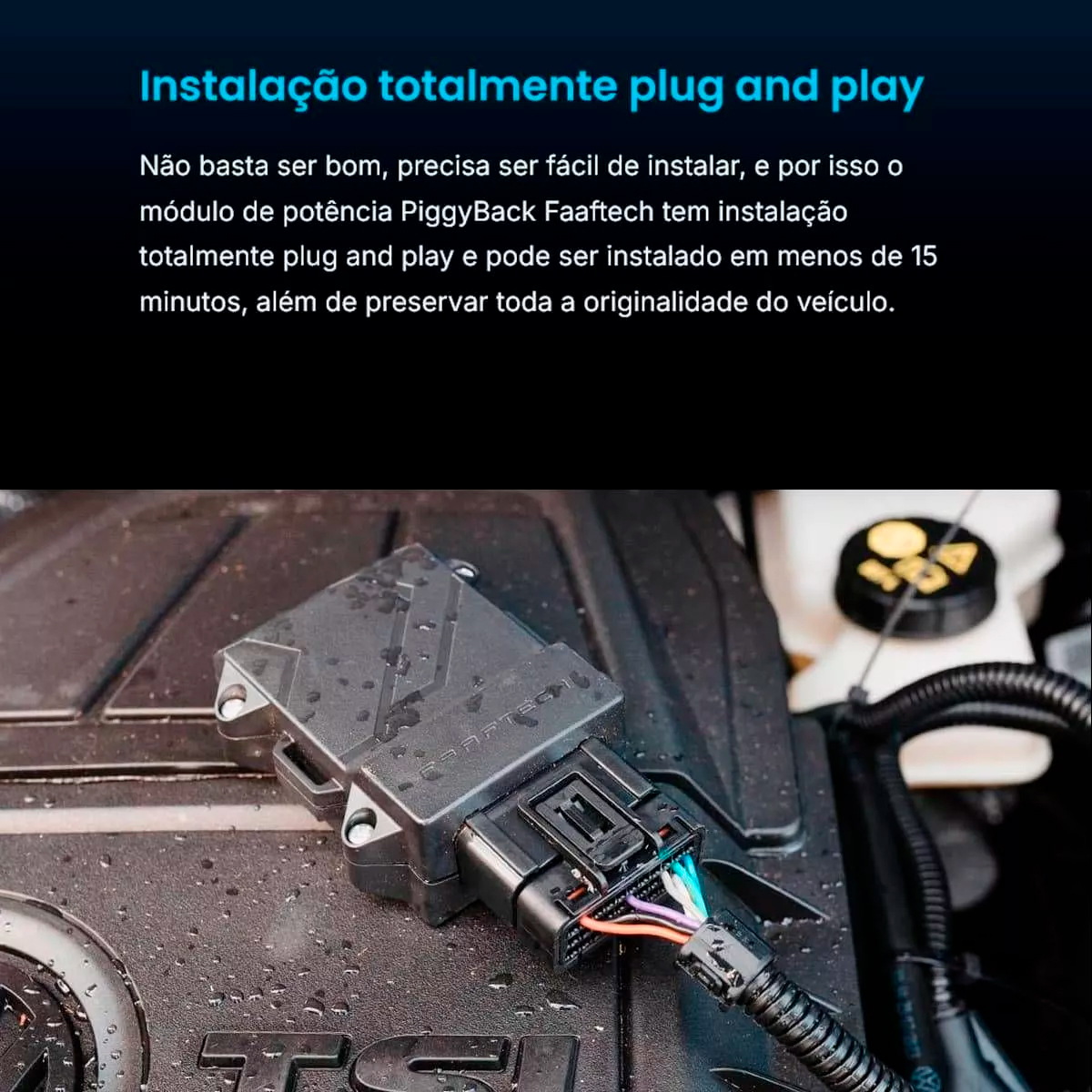 Piggyback Chip Aumento De Potência Plug Play Módulo Box Remap Até 25% ...