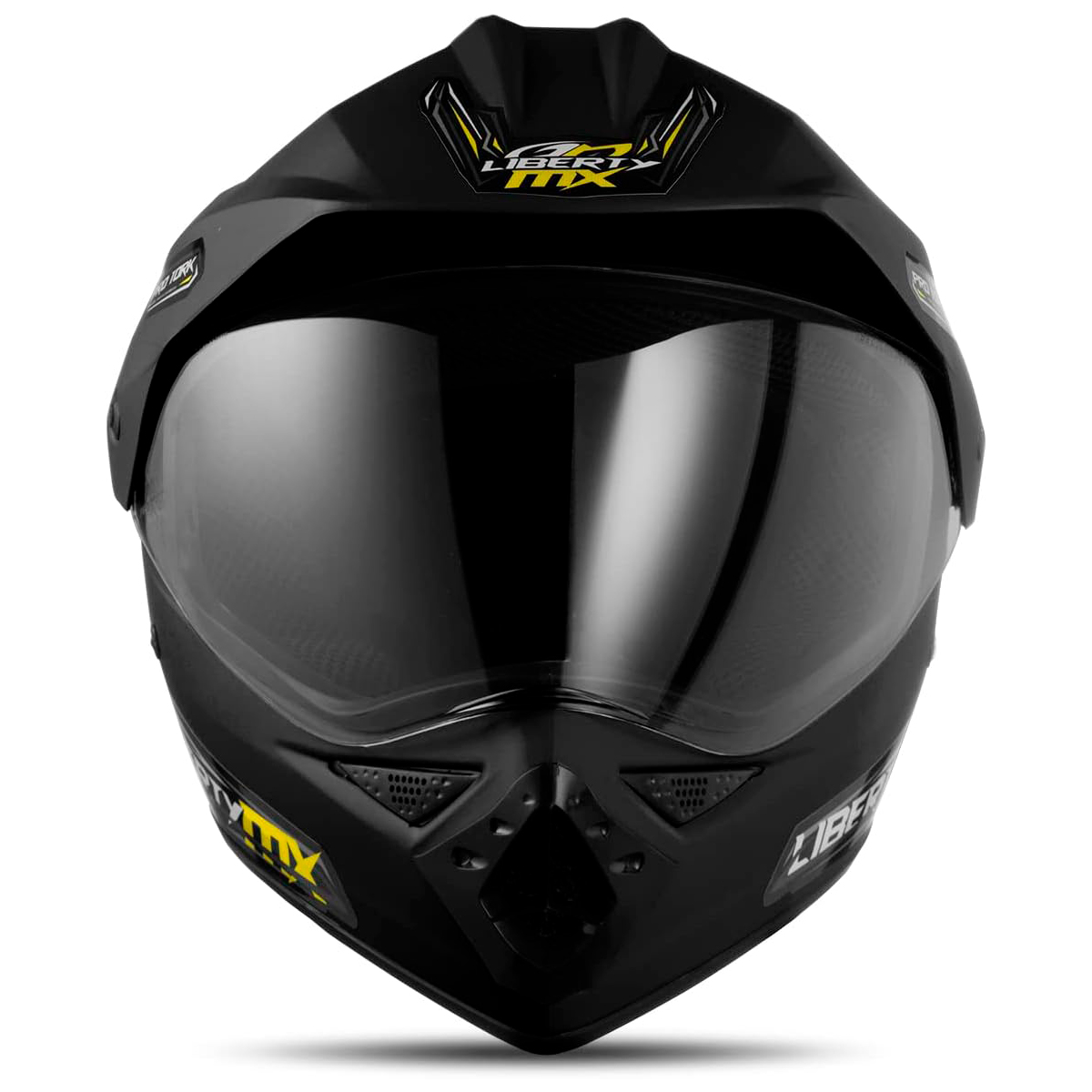 Capacete Moto Trial Liberty MX Pro Vision Tamanho 58 Cor Preto Fosco ...