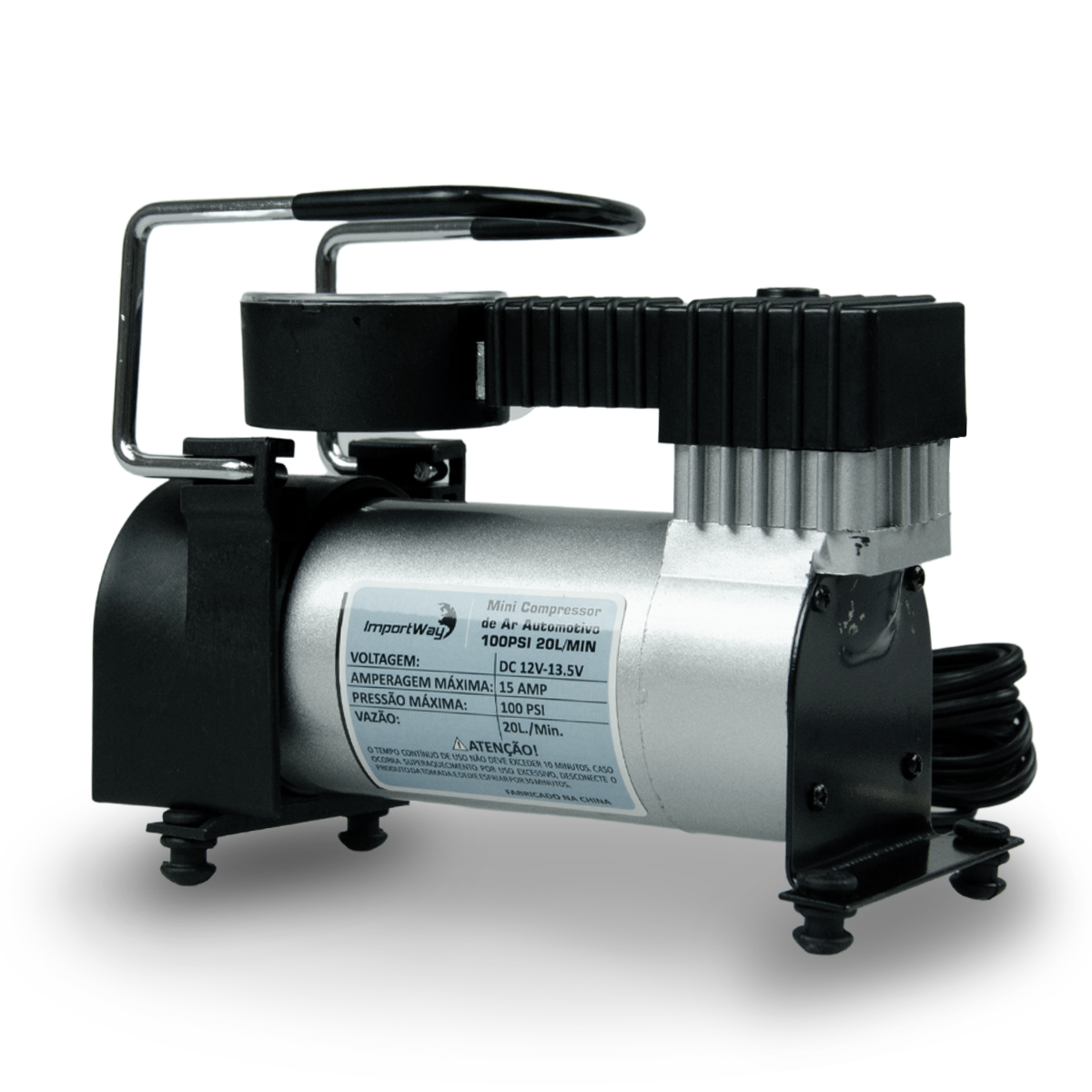 Mini Compressor de Ar Automotivo 150PSI + Macaco Hidraulico Sanfona ...