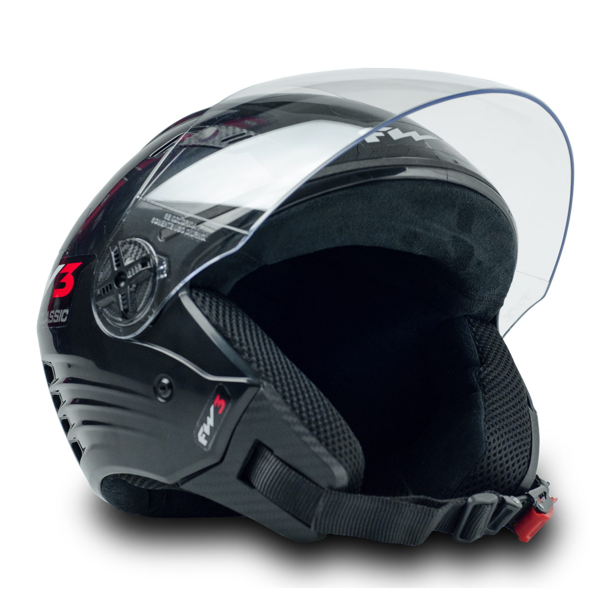 Capacete Moto Aberto X Open Classico Viseira Cristal Preto Inmetro ...
