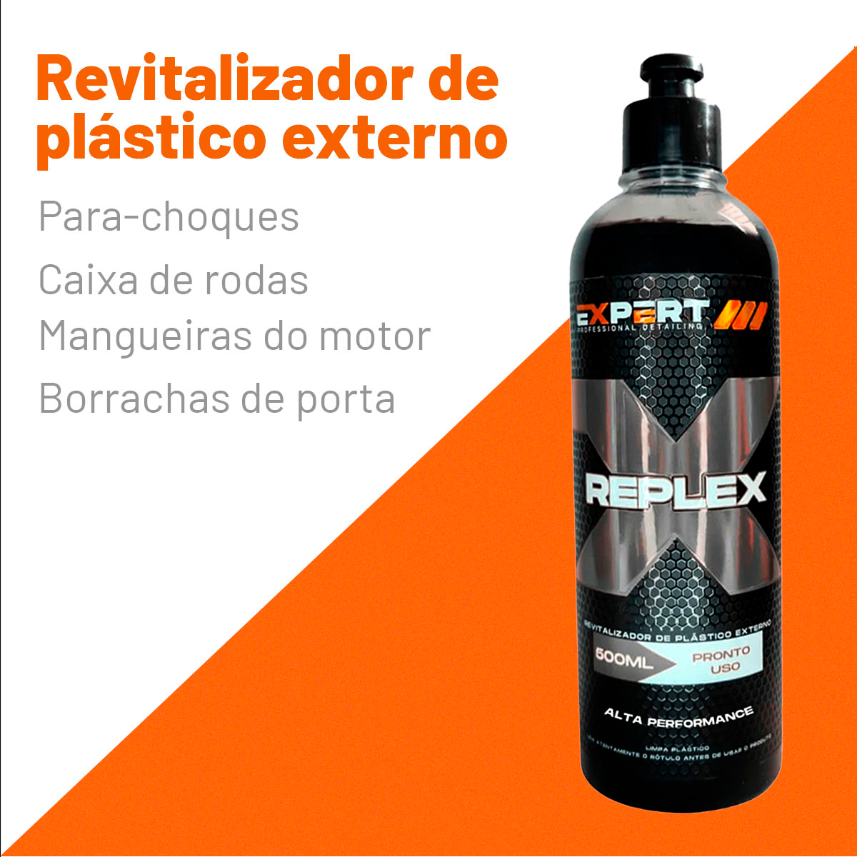 Replex - Revitalizador Hidratante de Plástico Externo 500ml para Carros ...
