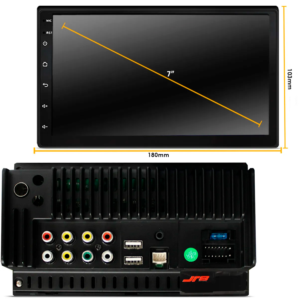 Central Multimídia 7" Polegadas Car Play/Android + Câmera de Ré ...