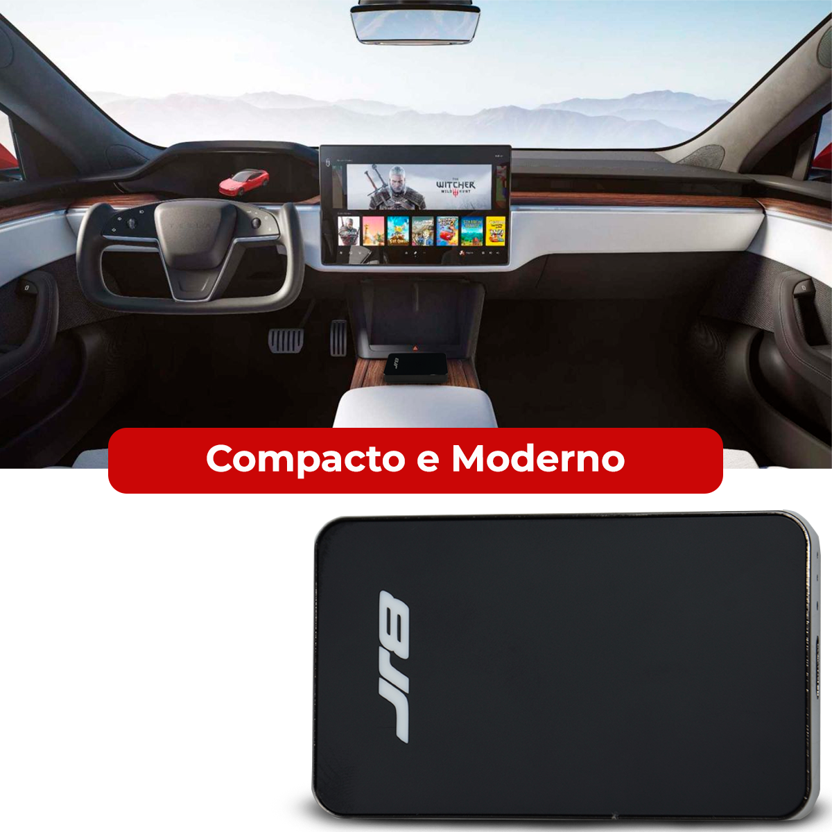 Streaming Box Carros Audi CarPlay Bluetooth Wifi 64GB 4GB Ram Android ...