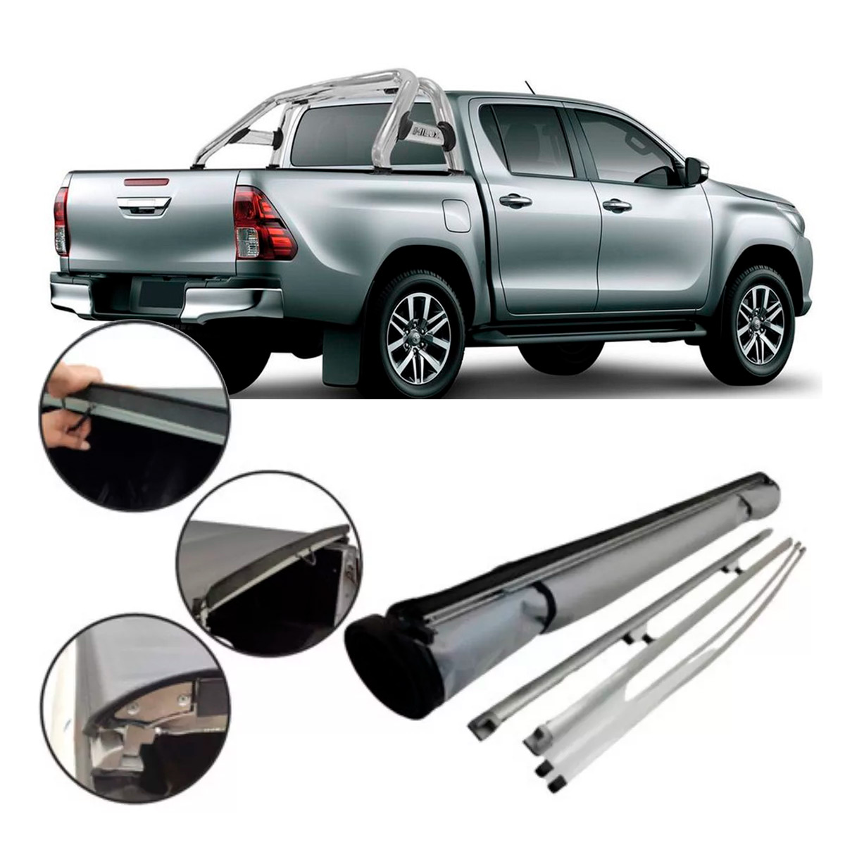 Capota Marítima Hilux 2005 a 2015 com Santo Antônio Cabine Dupla ...