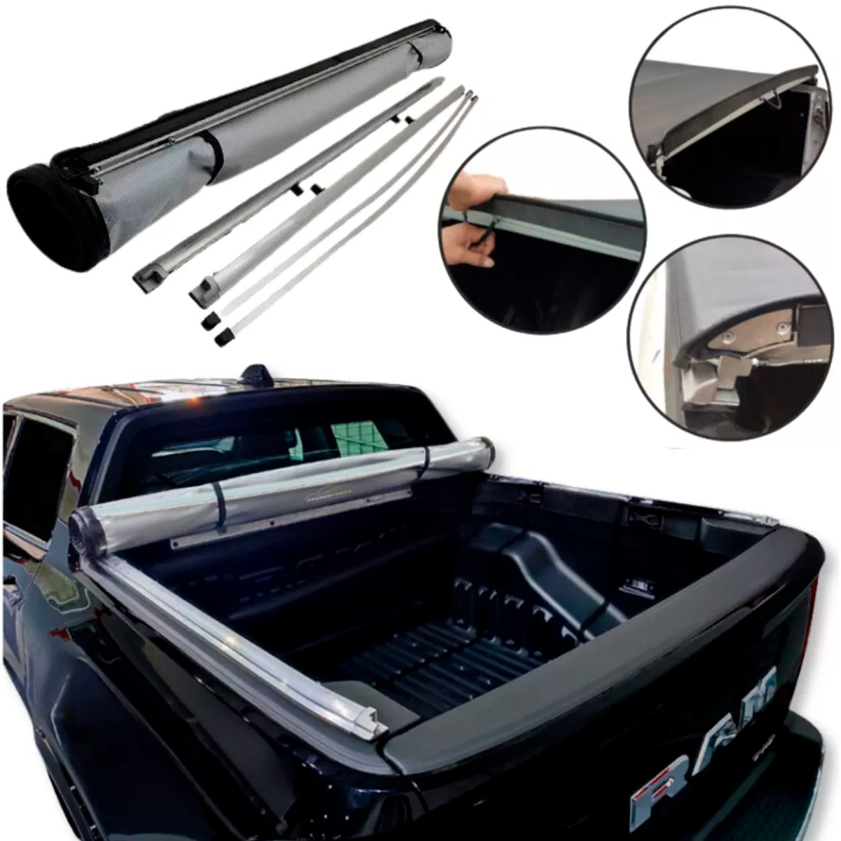 Capota Lona Marítima RAM Rampage 2023 em diante - Capotas Paraná - Auto ...