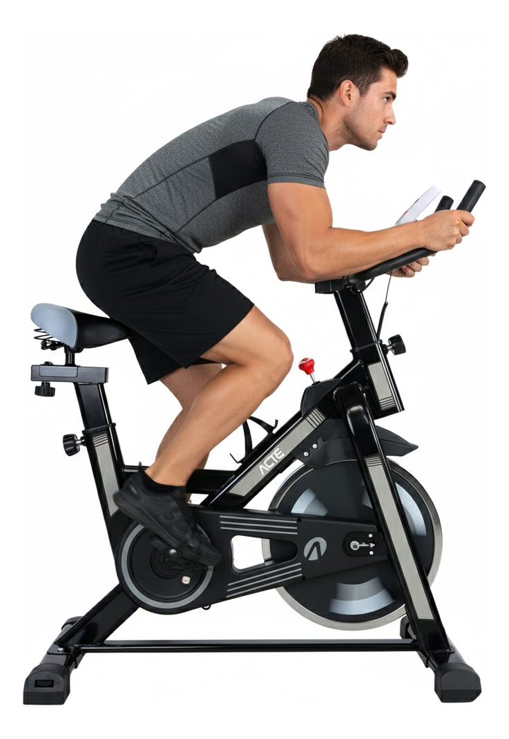 Bicicleta Bike Spinning Acte BSP13 Monitor Completo Regulagem Altura ...