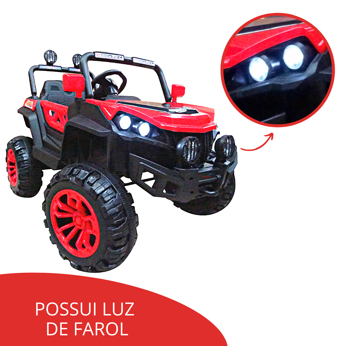Mini Carrinho UTV Quadriciclo Elétrico Infantil 12V com Controle e 2 ...