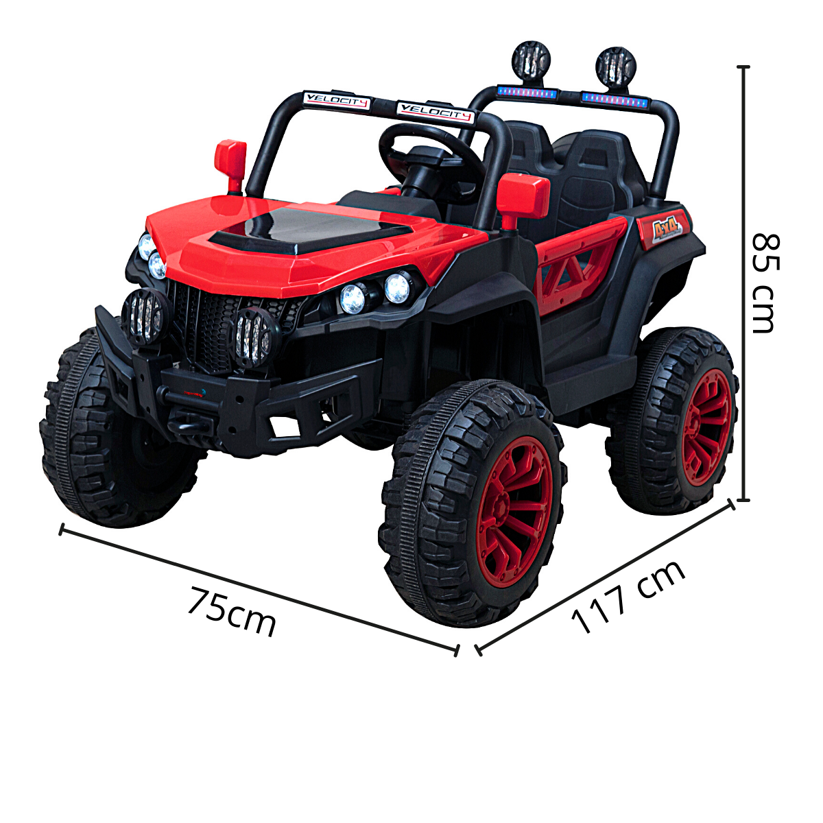 Mini Carrinho UTV Quadriciclo Elétrico Infantil 12V com Controle e 2 ...