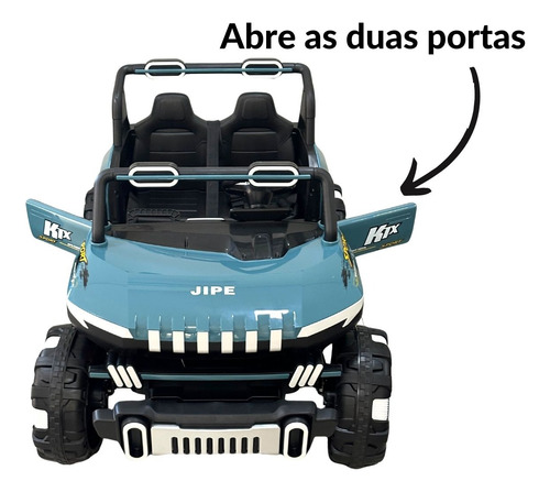 Carrinho Utv Elétrico Infantil 12v Azul Com Controle Remoto, Luz, Som ...