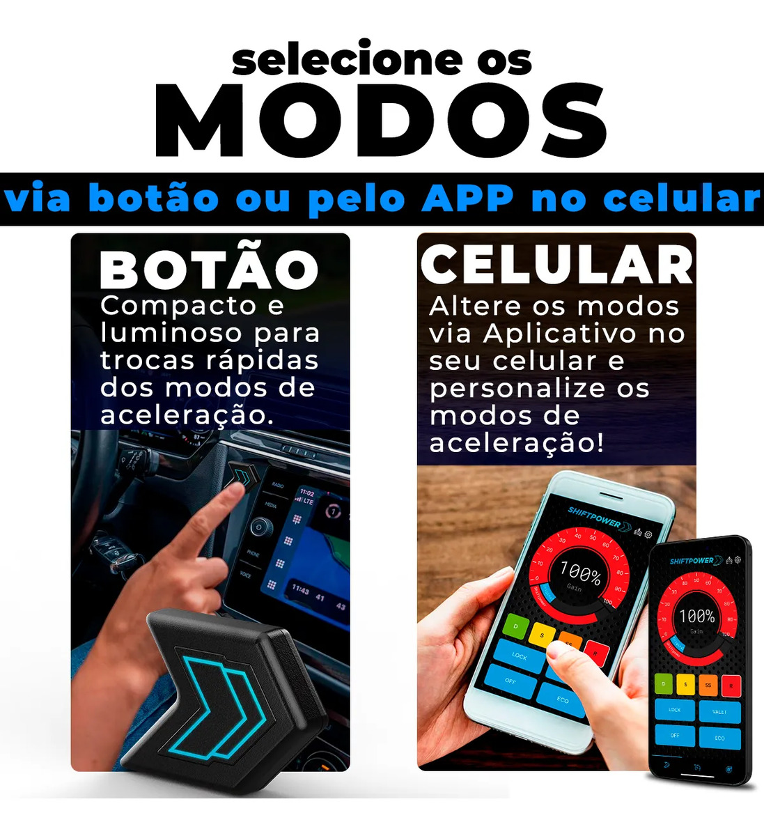 Shiftpower Chip Acelerador Tira Atraso Pedal Polo 2018 até 2026 FT-SP18 ...