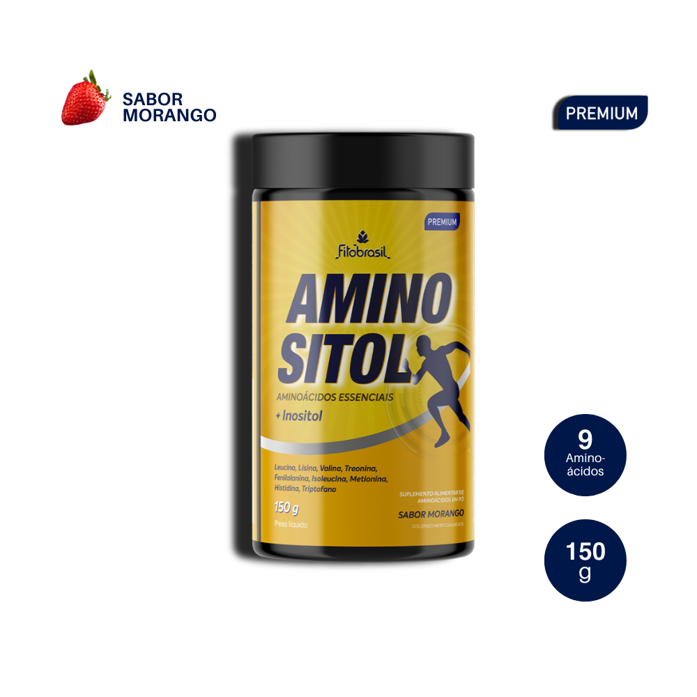 Aminositol - Aminoácidos Essenciais + Inositol (contém BCAA) 150g ...