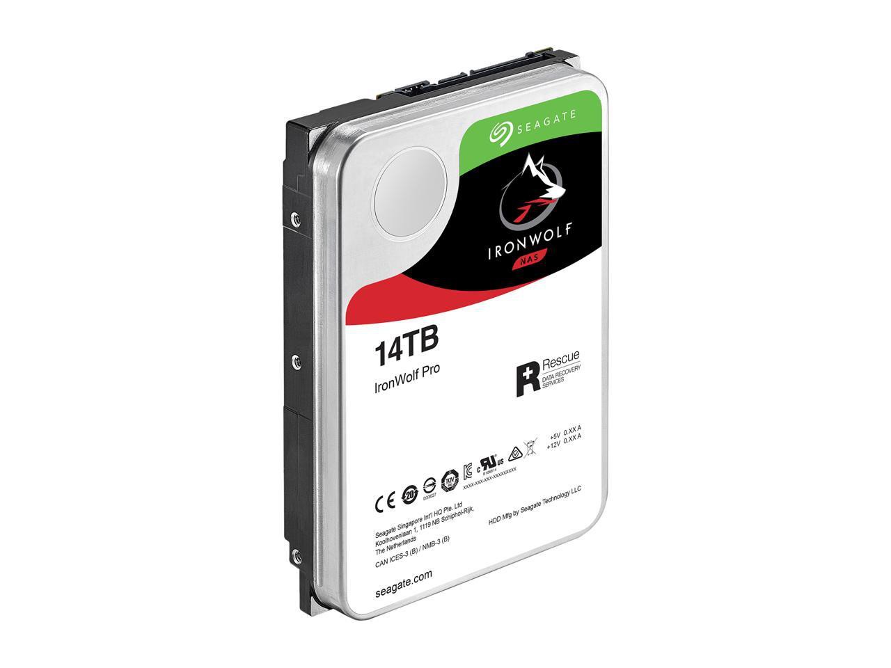 HDD SEAGATE IRONWOLF PRO 14TB NAS 7200RPM 256MB 6GB/S ST14000NE0008 - Full Info