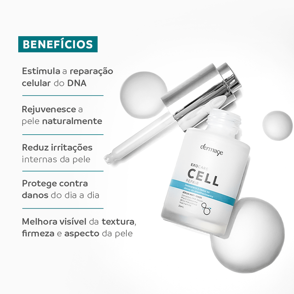 Dermage Exocare Cell Repair Serum Anti Idade 30ml - NV Beauty Shop