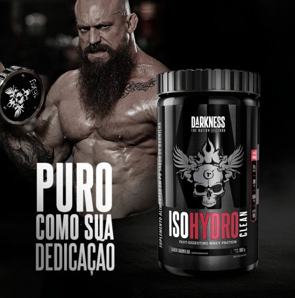Iso Hydro Chocolate 900G Darkness - Armazém Pura Saúde