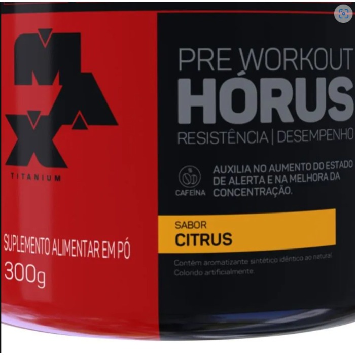 Horus Pote 300G Sabor Citrus Max Titanium - Armazém Pura Saúde