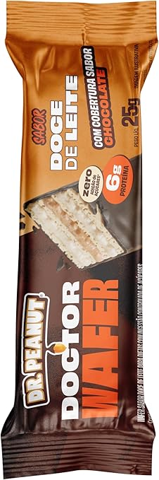 DOCTOR WAFER DOCE DE LEITE 25G DR PEANUT - Armazém Pura Saúde