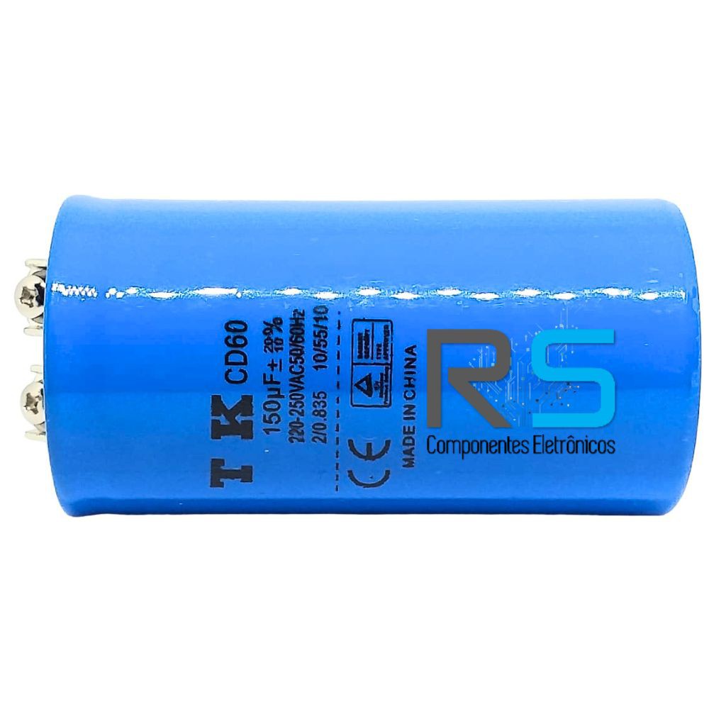 CAPACITOR MOTOR STAR 150UF 220/250 V-CD 60-50X100 - RS COMPONENTES ...
