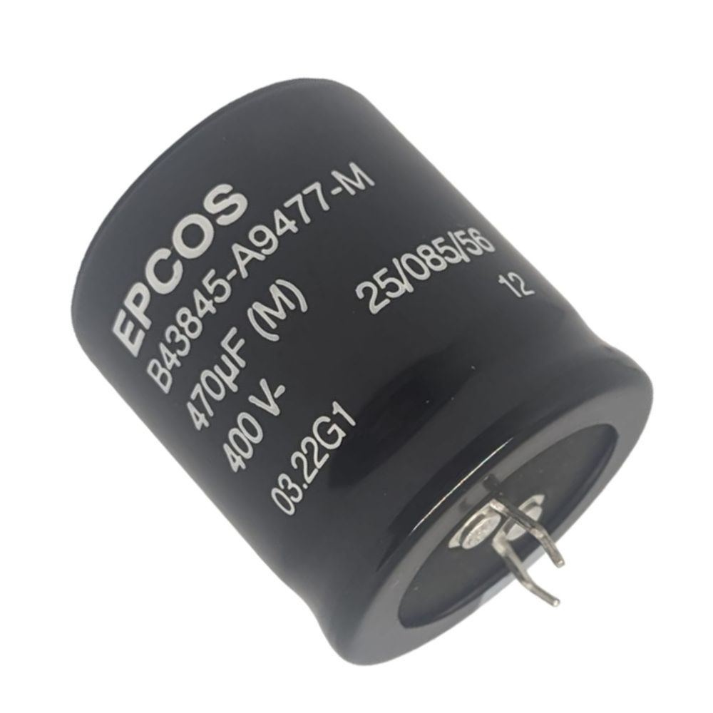 CAPACITOR SNAP-IN 470UF 400V 35X40MM B43845-A9477-M EPCOS - RS ...