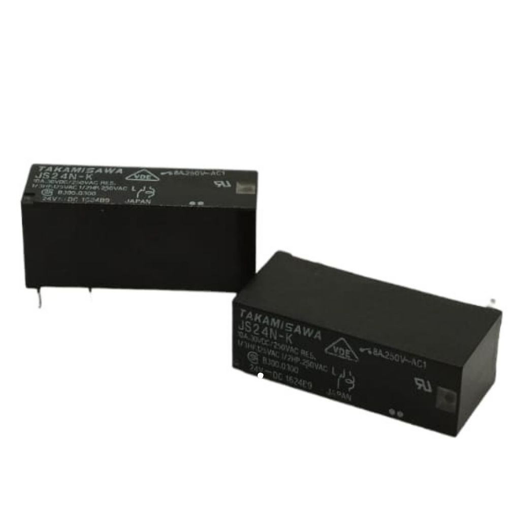 RELE JS24N-K 24VDC FUJITSU_TAKAMISAWA - RS COMPONENTES ELETRÔNICOS