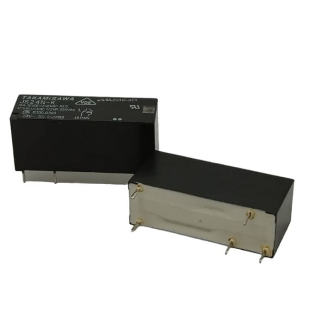 RELE JS24N-K 24VDC FUJITSU_TAKAMISAWA - RS COMPONENTES ELETRÔNICOS