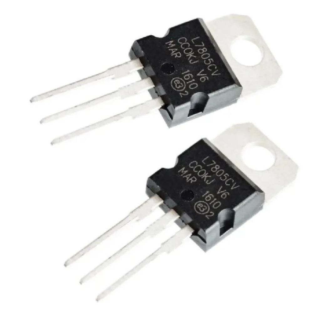 TRANSISTOR L7805CV TO-220 ST - RS COMPONENTES ELETRÔNICOS