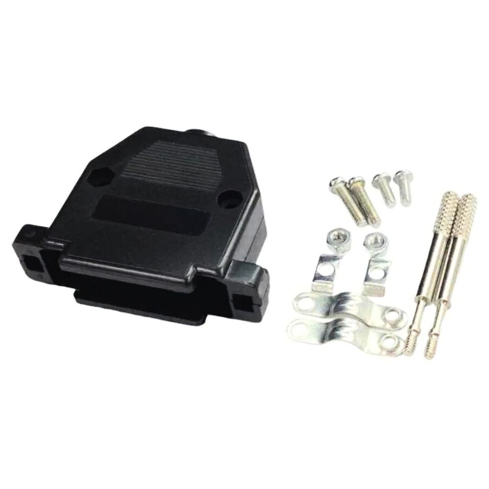 CAPA PARA CONECTOR DB25 KIT LONGO PRETA - RS COMPONENTES ELETRÔNICOS