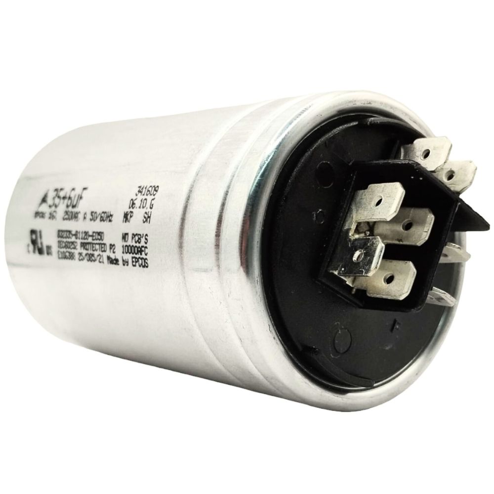 CAPACITOR DUPLO 35+6UF 250V 50/60HZ B32335-B1120-E050 EPCOS - RS ...