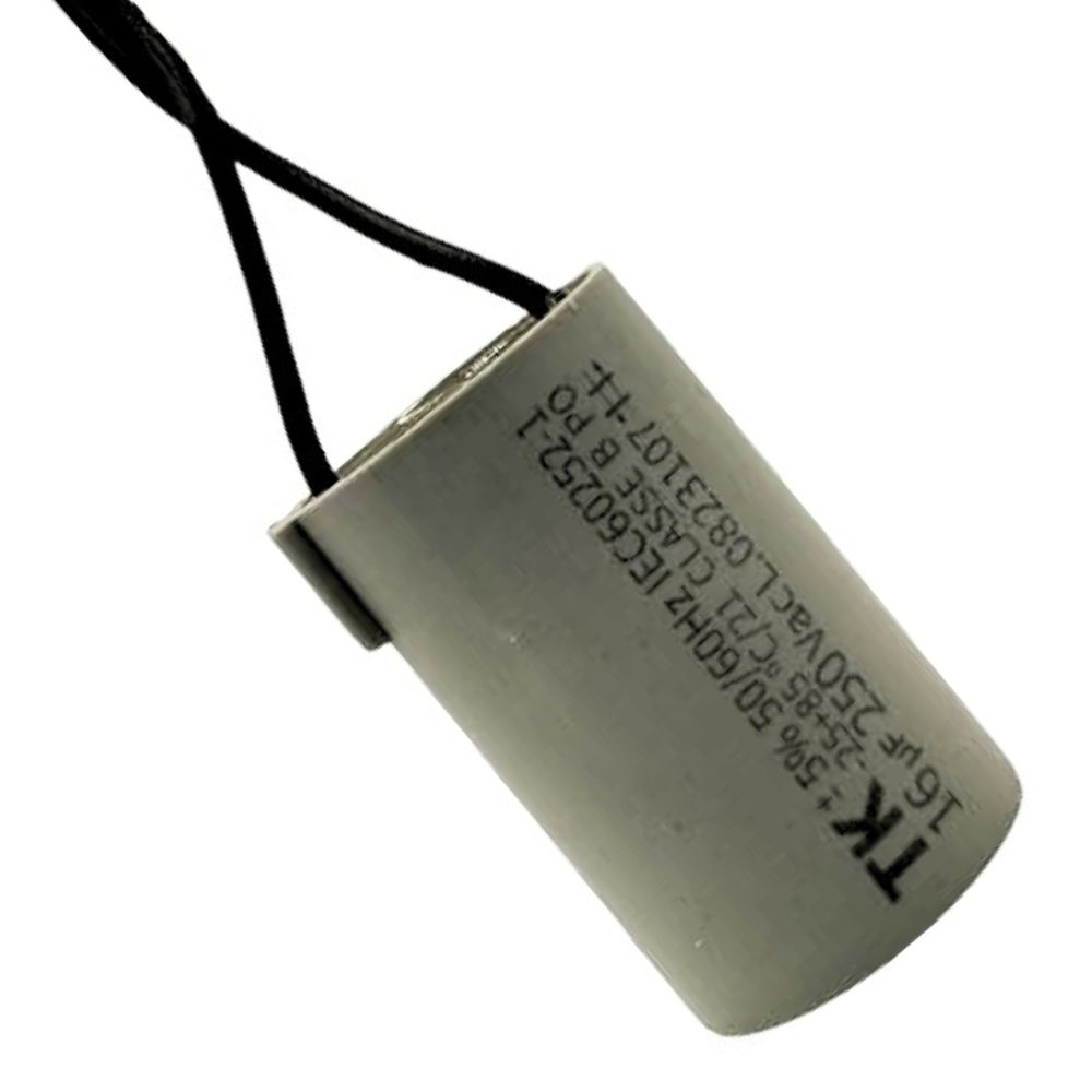 CAPACITOR DE PARTIDA 16UF 250V 5% PARA MOTOR 250V - FIO CBB60 - RS ...
