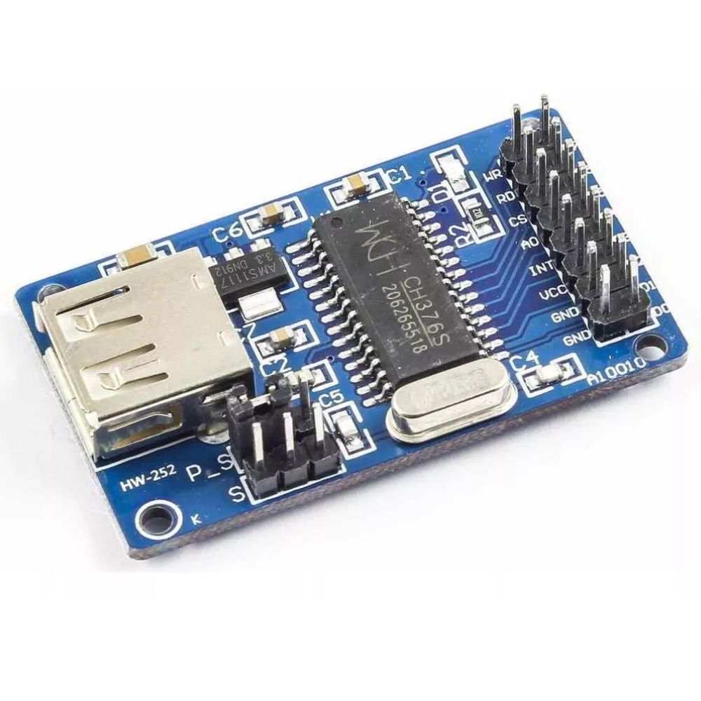 MÓDULO USB HOST CH376A INTERFACE SERIAL - RS COMPONENTES ELETRÔNICOS