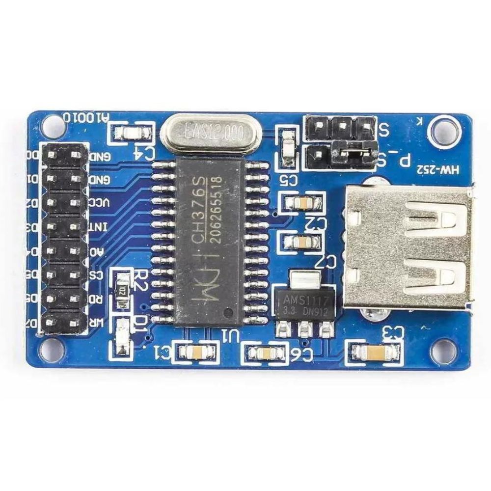 MÓDULO USB HOST CH376A INTERFACE SERIAL - RS COMPONENTES ELETRÔNICOS