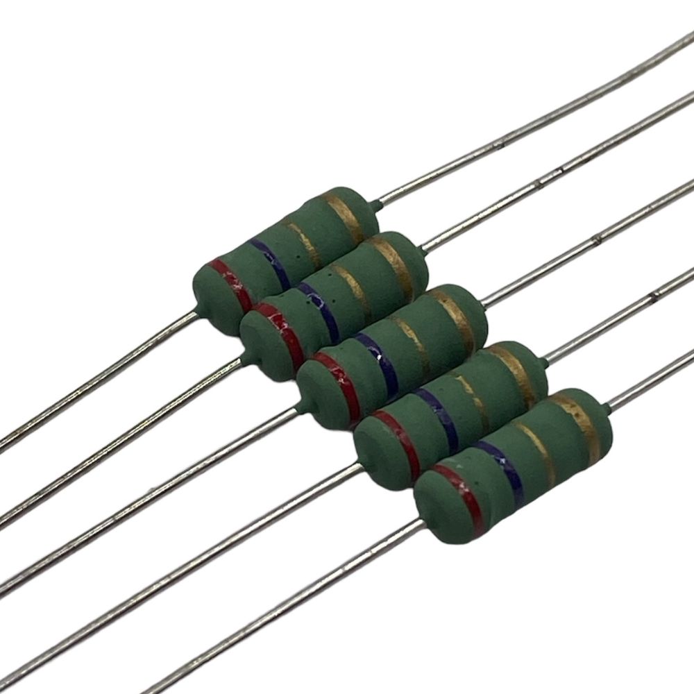 RESISTOR 2R7 1W 5% AXIAL - RS COMPONENTES ELETRÔNICOS