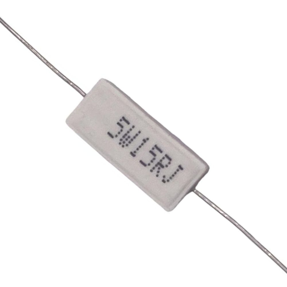 RESISTOR PORCELANA FIO 15R 5W 5% AXIAL - RS COMPONENTES ELETRÔNICOS