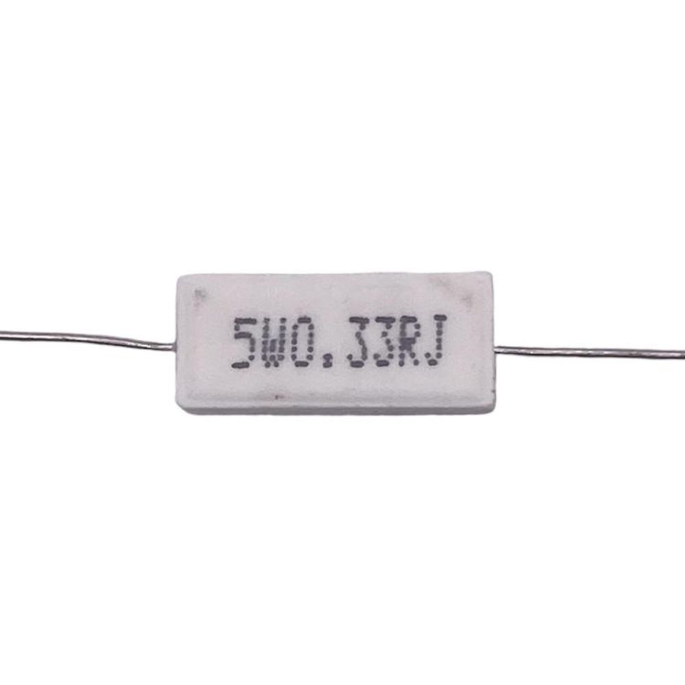 RESISTOR DE PORCELANA BRANCO 0,33R (0R33) AXIAL - RS COMPONENTES ...
