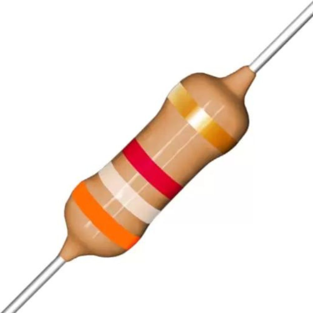 RESISTOR 3K9 1/4W 5% AXIAL - RS COMPONENTES ELETRÔNICOS