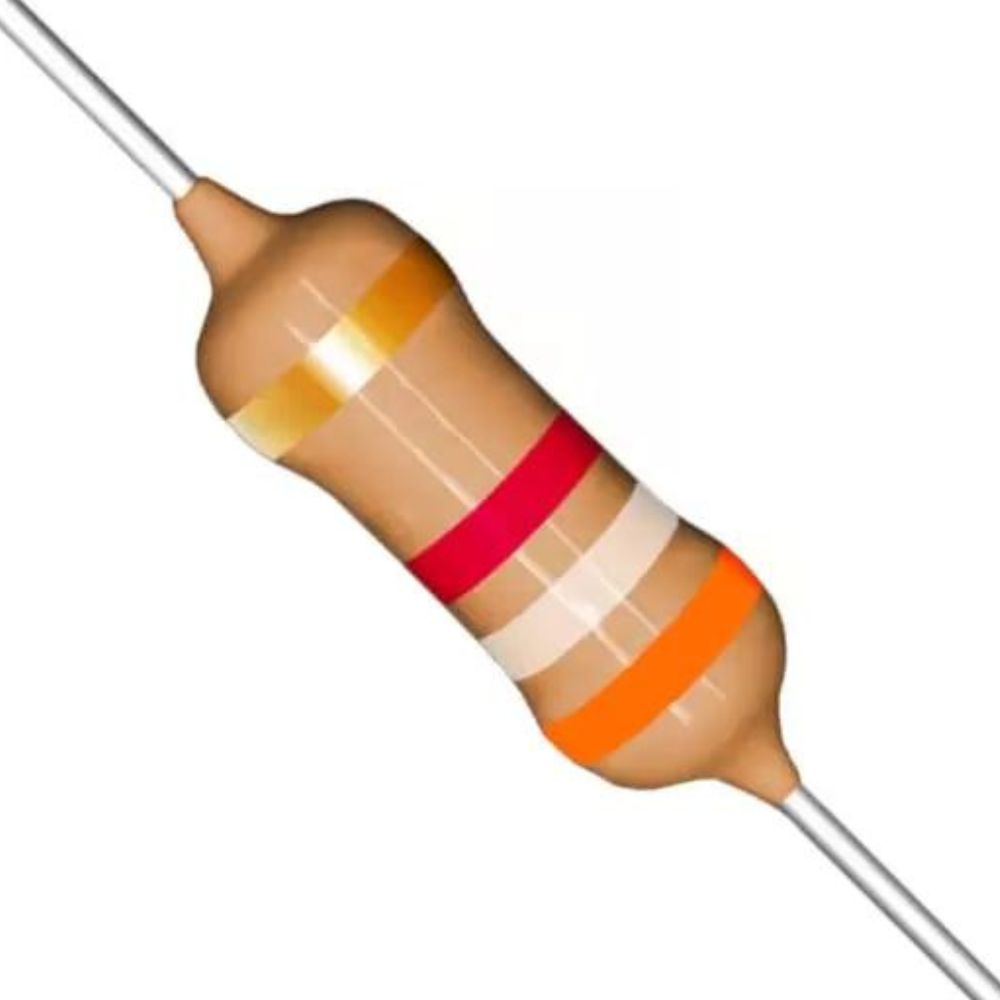 RESISTOR 3K9 1/4W 5% AXIAL - LOJA- RS COMPONENTES ELETRÔNICOS