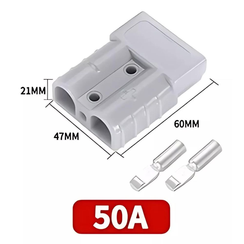 CONECTOR PARA SB50 600V 50V CINZA ANDERSON POWER - RS COMPONENTES ...
