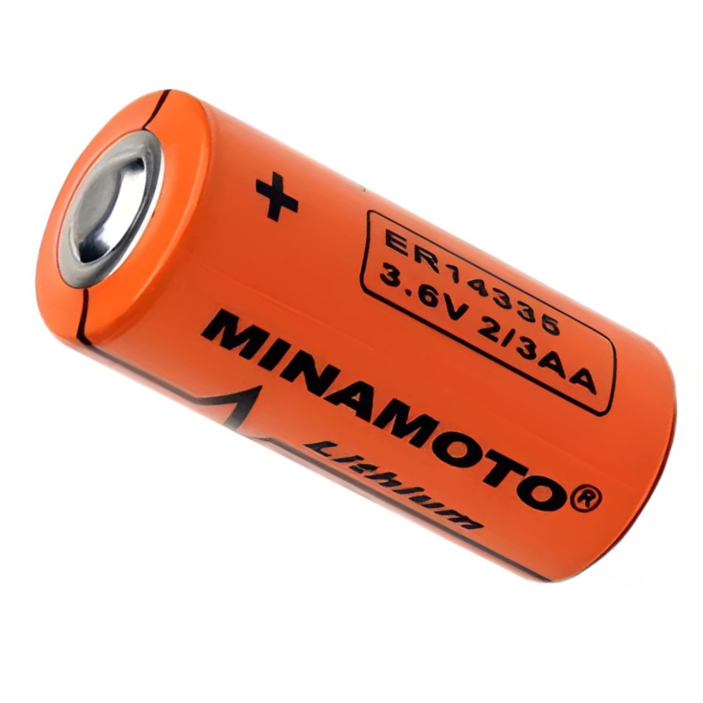 BATERIA ER14335 3.6V 2/3AA 1650MAH LI-SOCL2 MINAMOTO - RS COMPONENTES ...