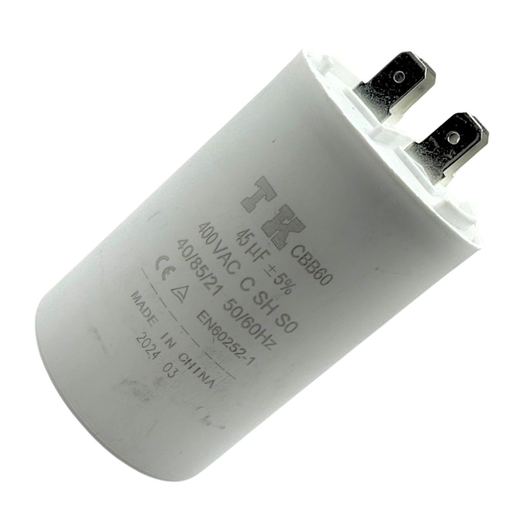 CAPACITOR PPM 45UF 400V TERMINAL FAST-ON CBB60 TK - RS COMPONENTES ...