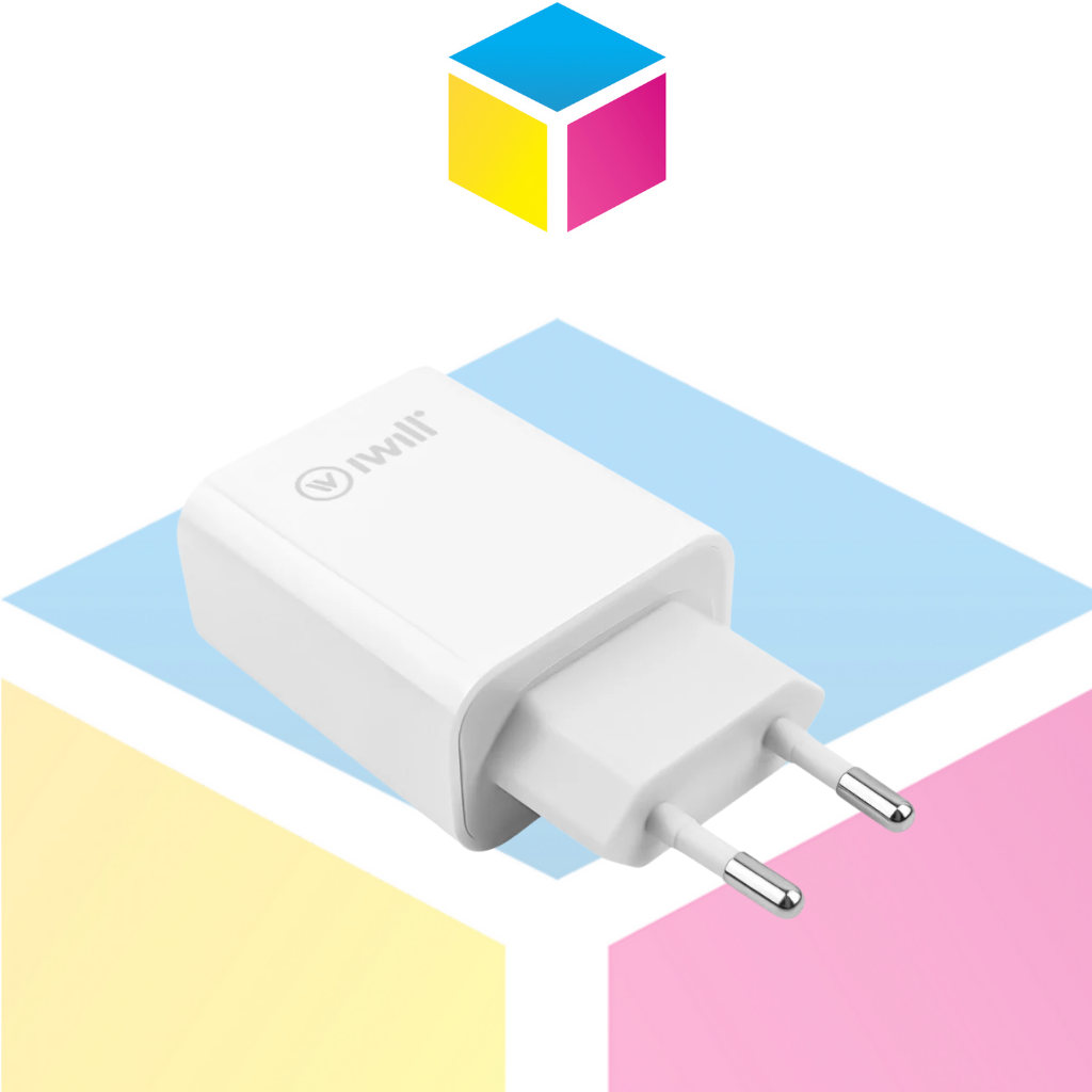 Carregador Iwill USB-C 20W | PD Charger | Branco | Novo com garantia - THS DISTRIBUIDORA