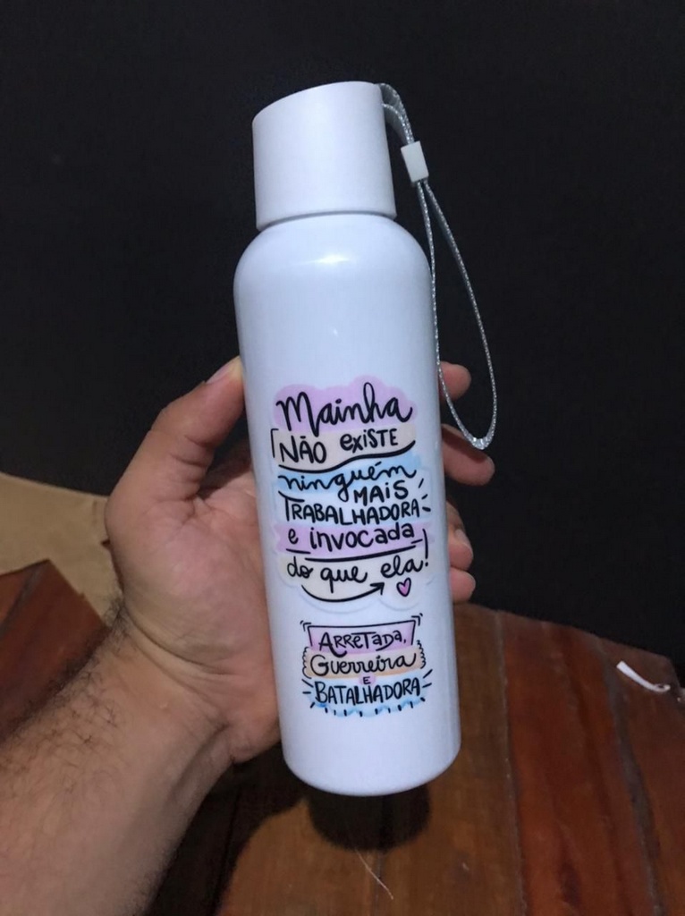 Garrafa Slim 500ml Personalizada - DL InfoGráfica - Danilo da Gráfica
