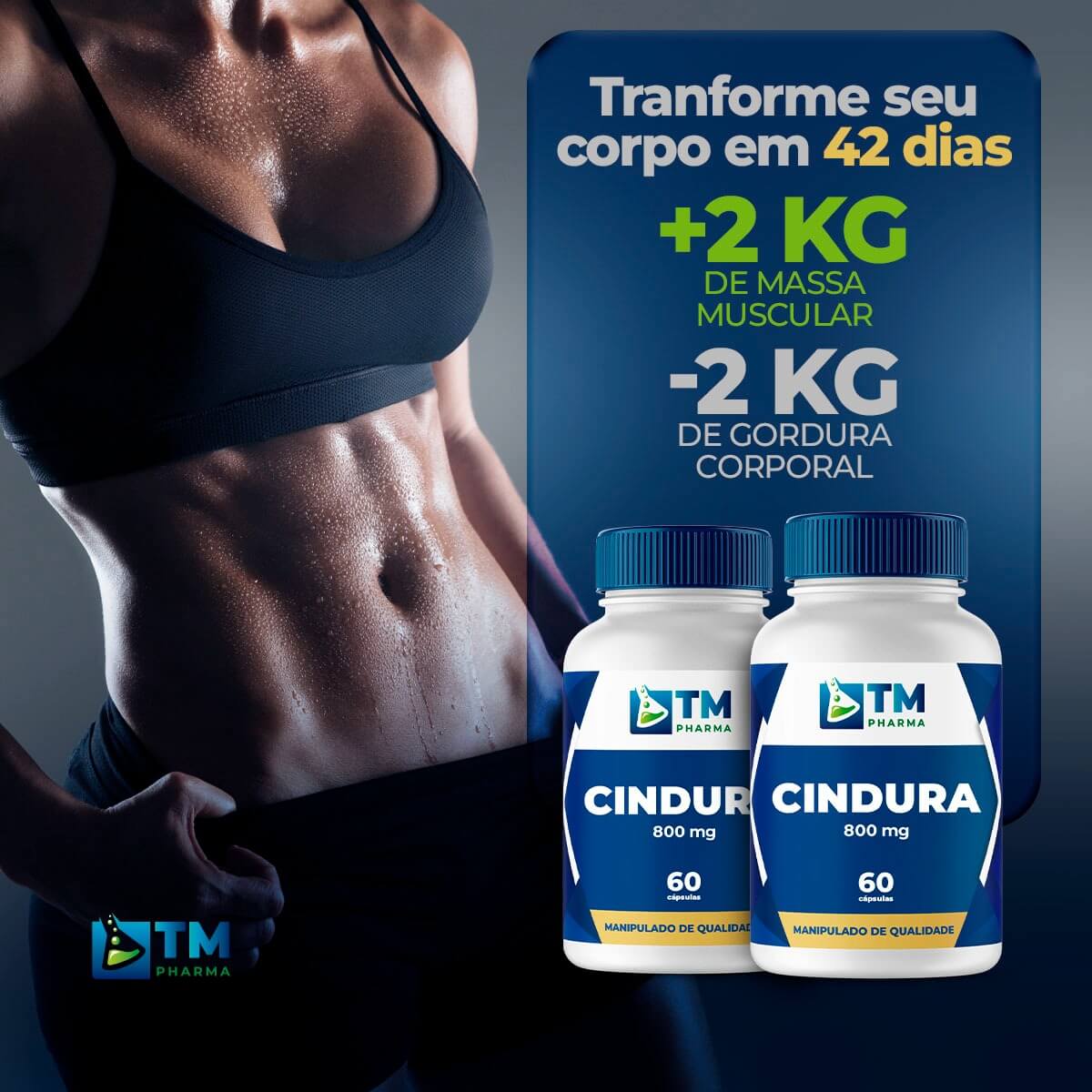 Cindura 800mg 60 Cáps – Performance e Recuperação - TM Pharma ...