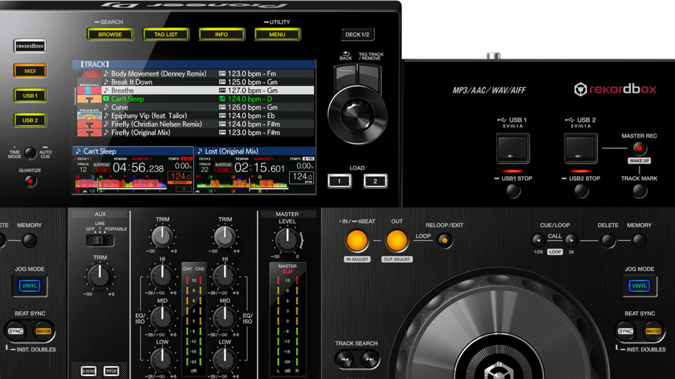 Controlador De 2 Canais Pioneer XDJ-RR Com RekordBox - Equipamentos para DJs é Aqui