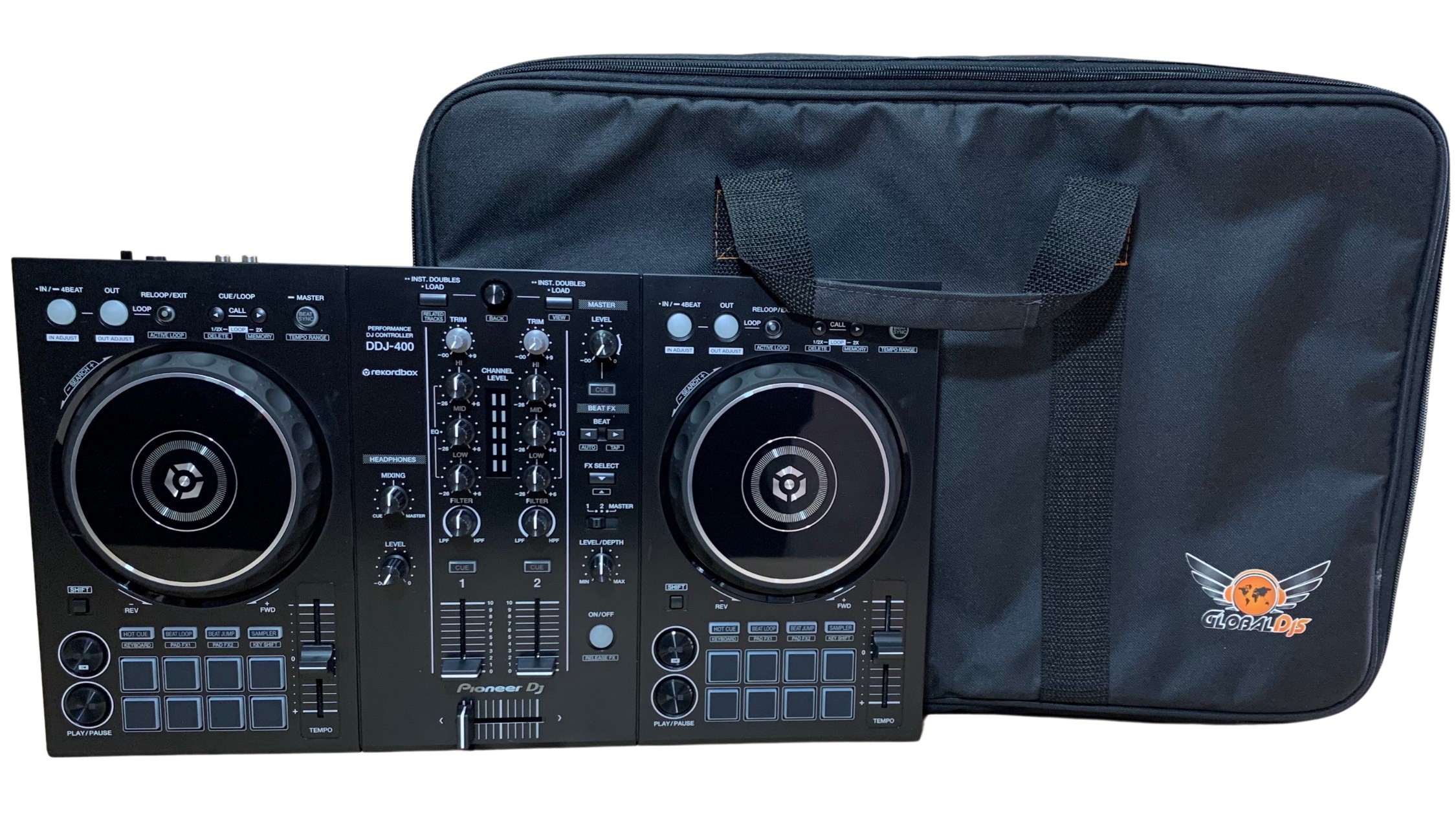 KIT DJ Controlador Pioneer DDJ 400 + Bag Global Djs + Rack RDJ Control - Equipamentos para DJs é ...