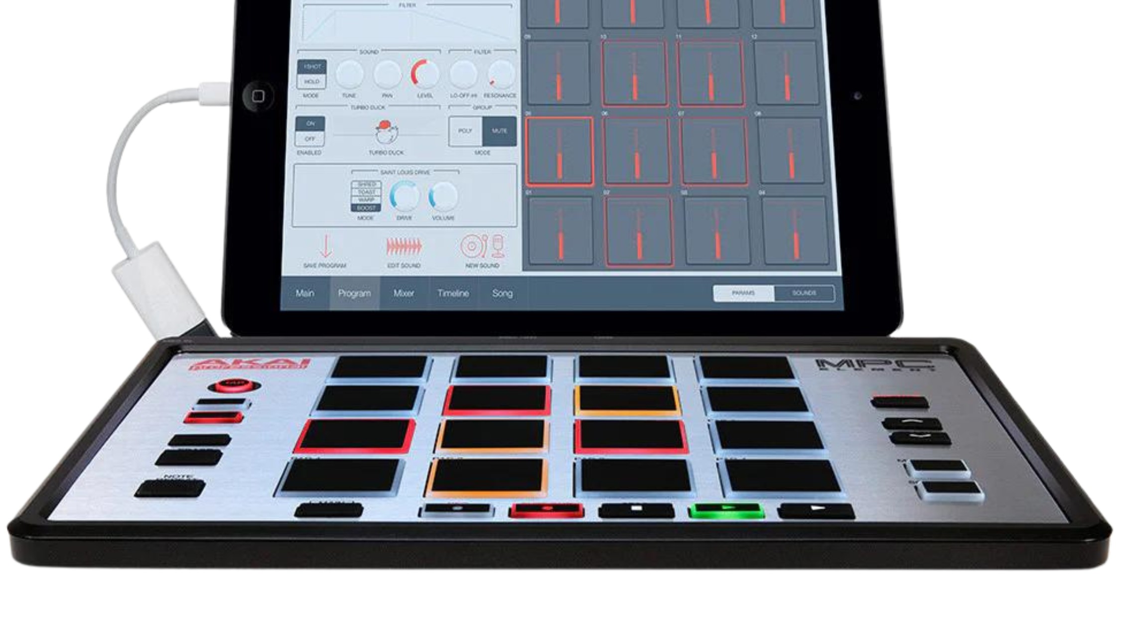 Controlador AKAI MPC Element com MPC Essentials - Equipamentos para DJs ...